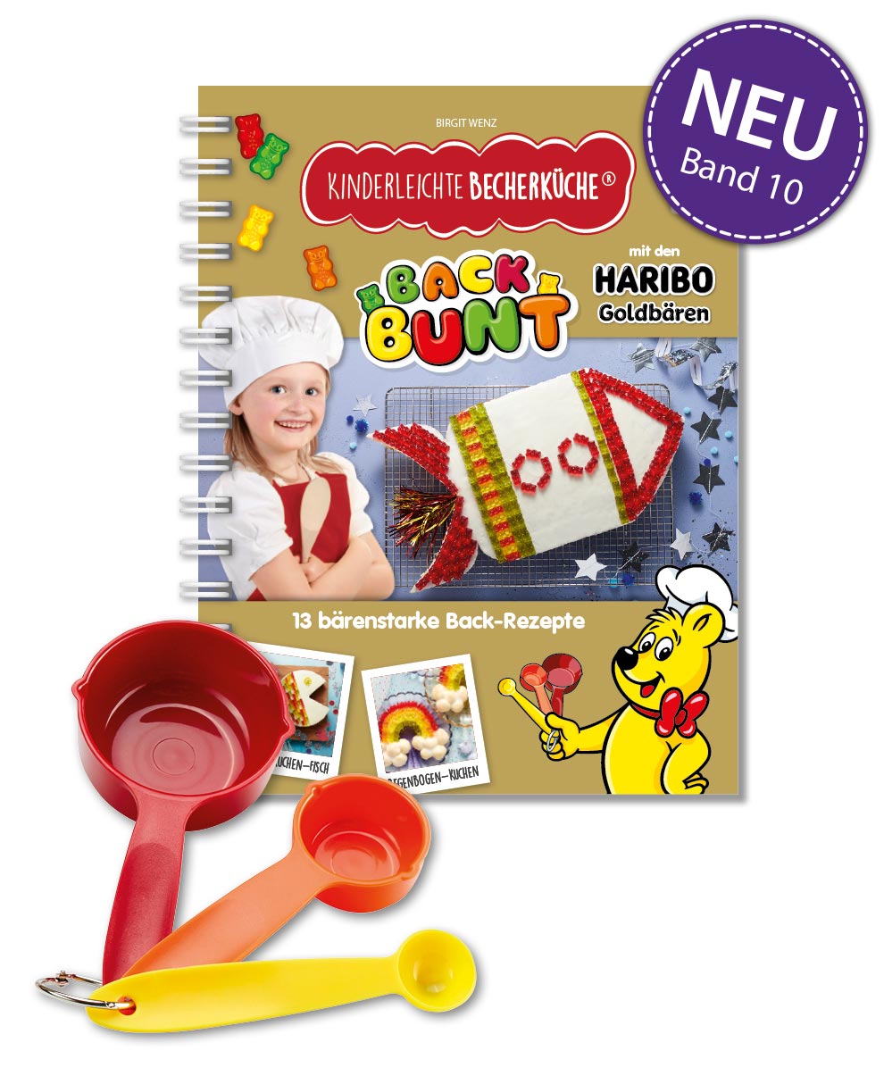 Band 10 "Back Bunt mit den HARIBO Goldbären", inkl. 3-teiligem Messbec ...