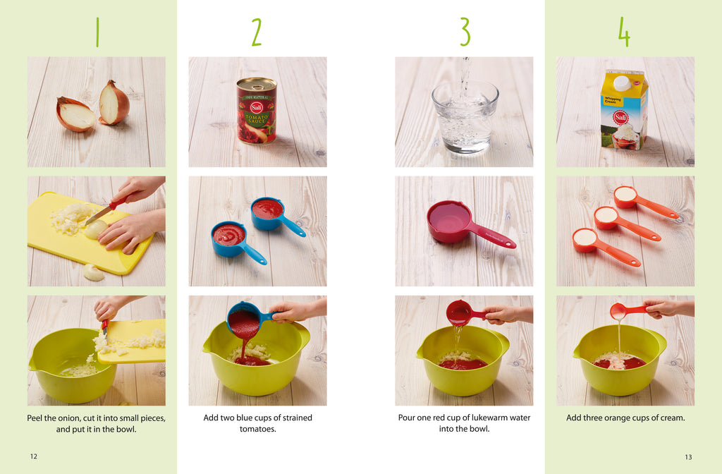 Cooking with Kids - Part 2, Cookbook incl. 5 colorful measuring cups ...
